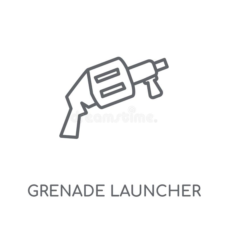Grenade Launcher Linear Icon. Modern Outline Grenade Launcher Lo Stock ... Grenade Launcher Linear Icon. Modern Outline Grenade Launcher Lo Stock ...