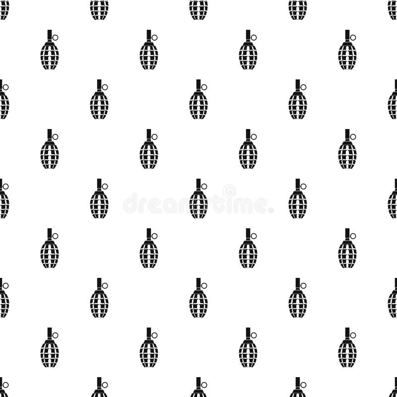 Grenade Pattern, Simple Style Stock Vector - Illustration of attack ...
