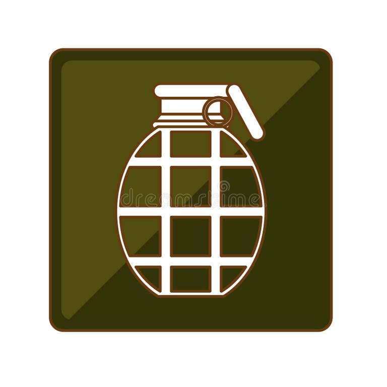 Grenade weapon icon image stock illustration. Illustration of icon ...