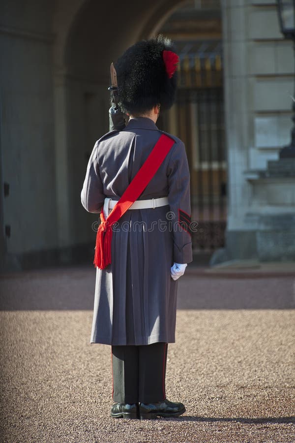 Grenadier Guard Wearing Winter Greatcoat Editorial Image - Image of ...