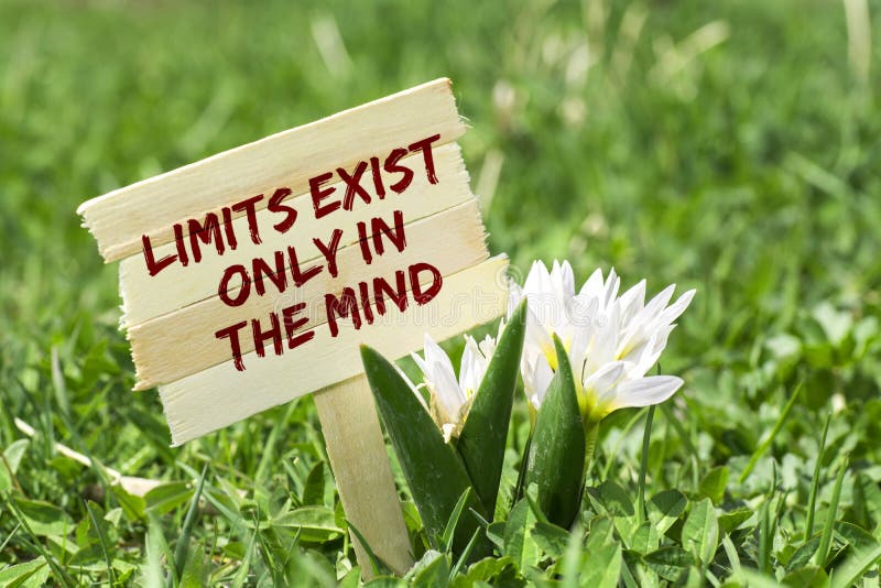 Grenzen Existieren Nur Im Verstand Stockfoto - Bild von geöffnet, holz ...