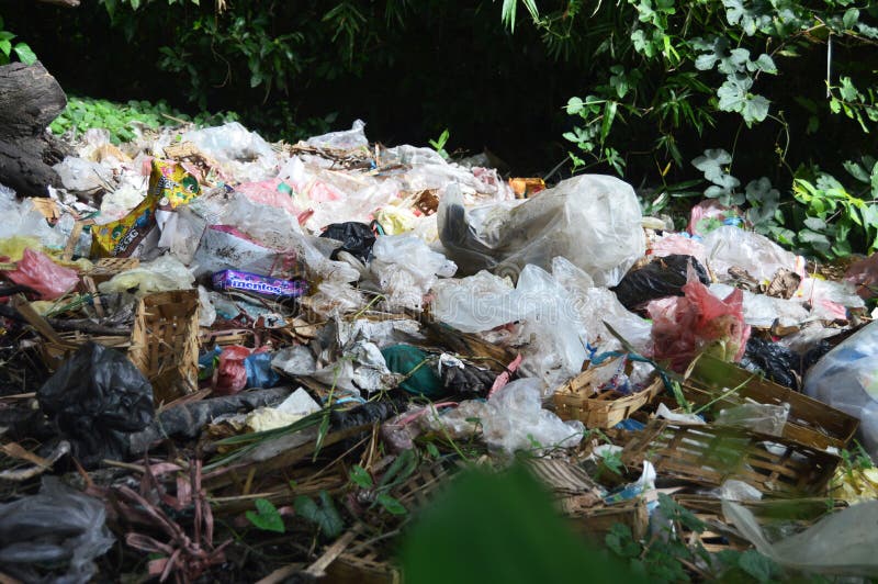 The Appearance of Piled Up Garbage. Cause of Environmental Pollution ...