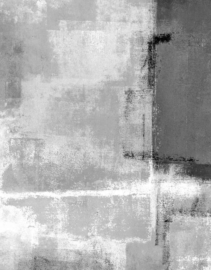 Grey and Black Abstract Art Painting Stock Photo - Image of vertical ...