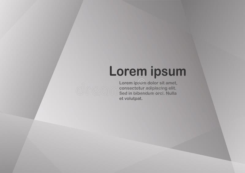 Grey Abstract Background with Text Space Stock Vector - Illustration of ...