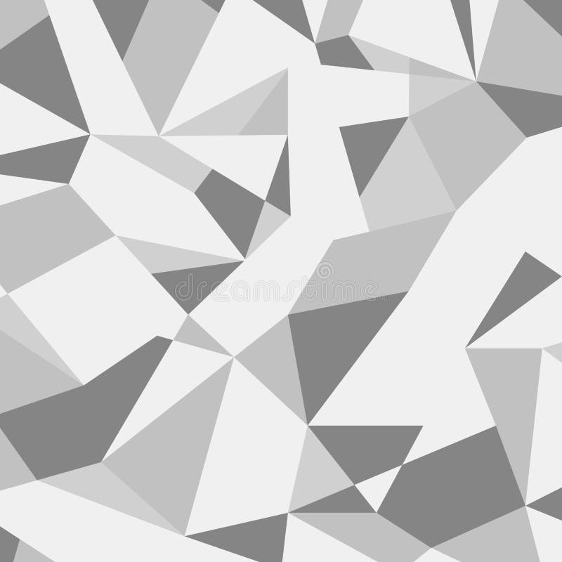 Grey Abstract Geometric Pattern. Grey Polygonal Background. Vector ...