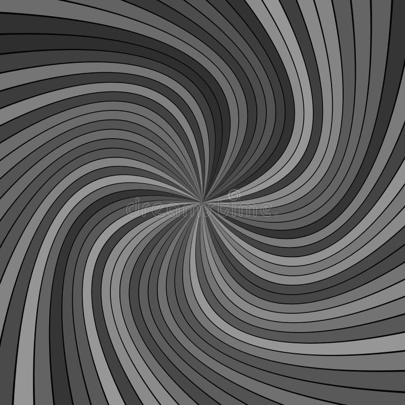 Grey Swirl Background from Spiral Ray Stripes Stock Vector ...