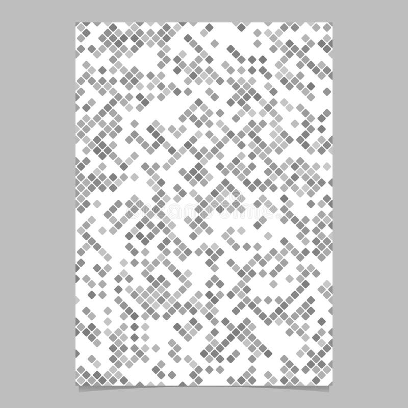Grey Abstract Rounded Square Pattern Background Page Template Stock Vector - Illustration of ...