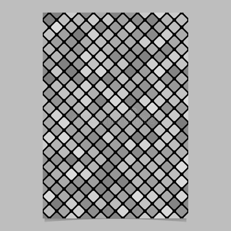 Grey Abstract Square Pattern Poster Design - Mosaic Cover Background ...