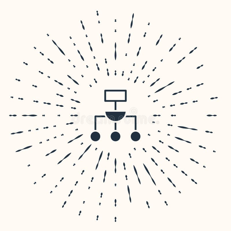 Grey Algorithm Icon Isolated On Beige Background Algorithm Symbol Design From Artificial