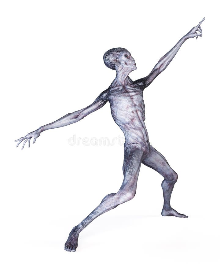 A Grey Alien Holding the Earth Stock Illustration - Illustration of ...