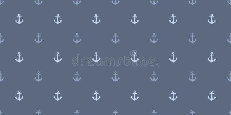Grey Anchor Seamless Repeat Pattern Vector Background Stock Vector - Illustration of marine ...