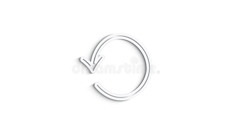 Grey Arrows Line Icon on White Background. Front View Stock Video ...