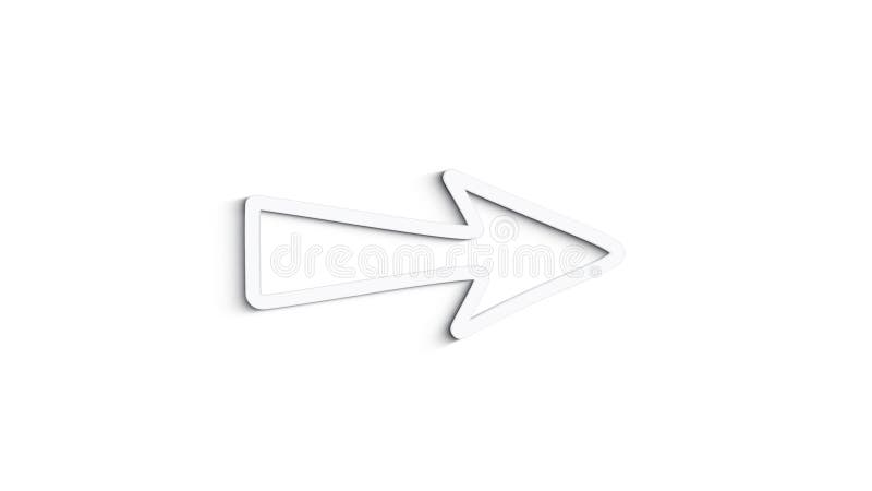 Grey Arrows Line Icon on White Background. Front View Stock Video ...