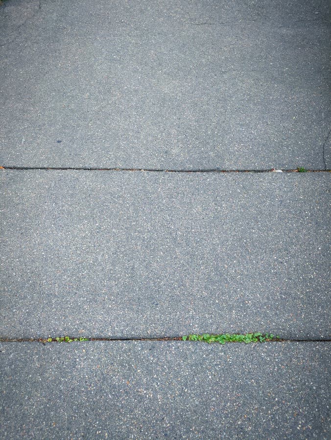 Grey Asphalt with Double Line Cracks Stock Image - Image of cracks ...