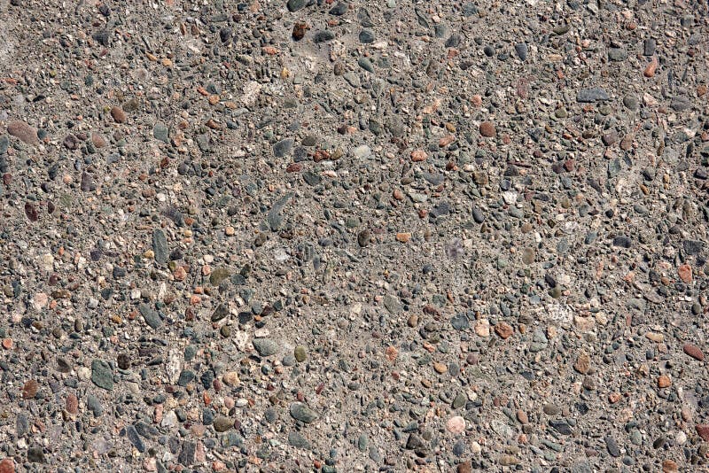 Grey Asphalt with Multi-colored Stone Chips Close-up. Concrete Textured ...