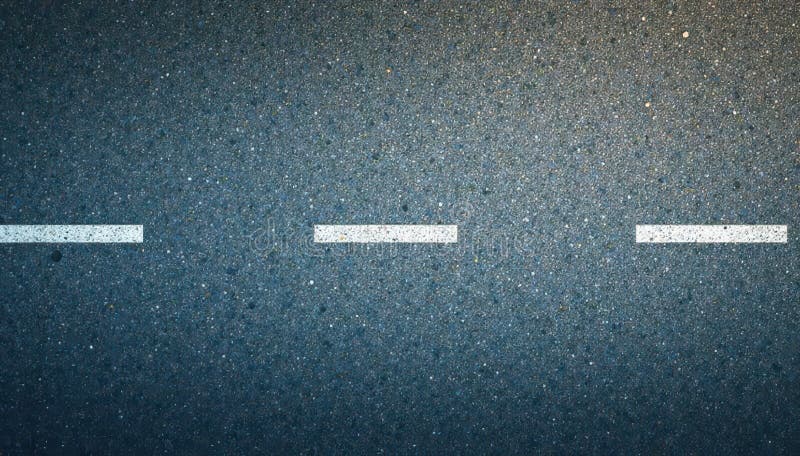 Grey Asphalt Road with White Dashed Lines, Top View, Design, Pavement ...