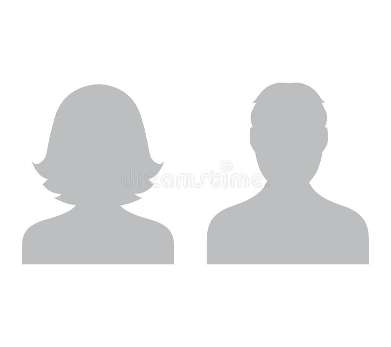Male Head Silhouette Grey
