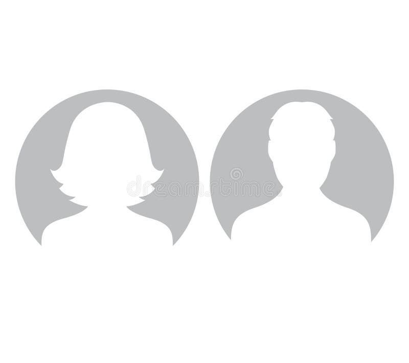 Grey Avatar Set stock vector. Illustration of icon, outline - 81265653