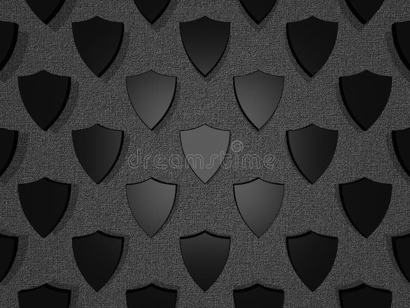 Grey Background with Black Knight Shields, Textured Layer, Abstract ...