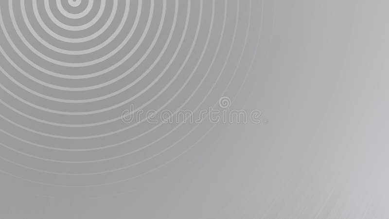 Grey Concentric Circles on Abstract Background Loop. Stock Video ...