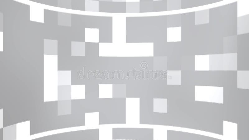 Grey Curved Pixelated Background Loop. Stock Video - Video of pixelated ...
