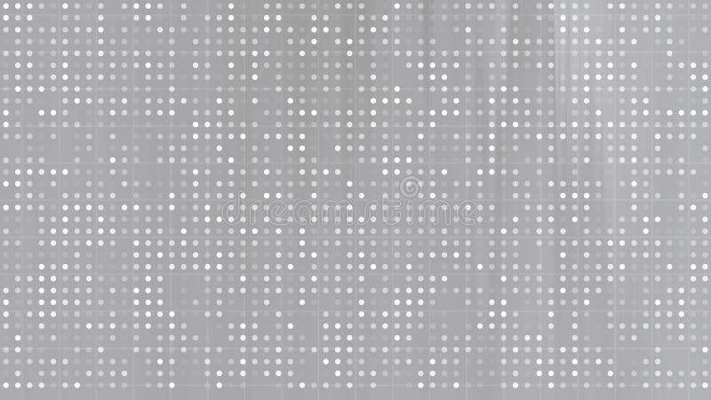 Grey Dotted Grid Abstract Digital Background Loop. Stock Footage ...