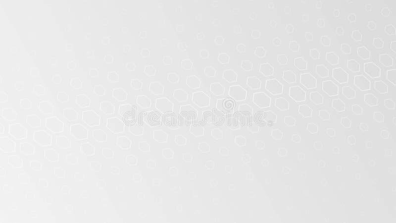 Grey Background with Hexagonal Grid, Seamless Looping Design. Stock ...