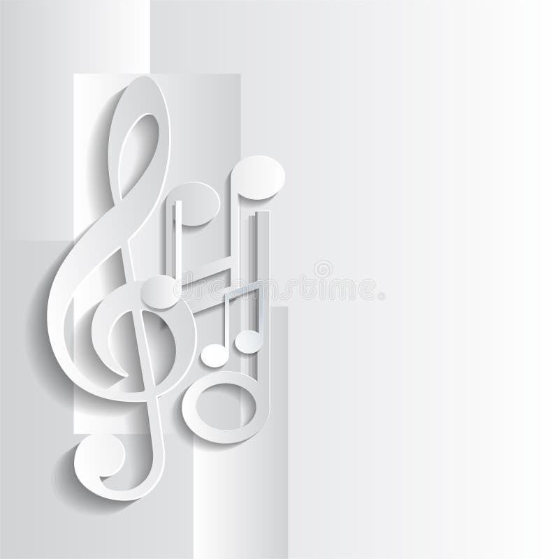 Music Notes Scale Logos or Icons Stock Illustration - Illustration of ...