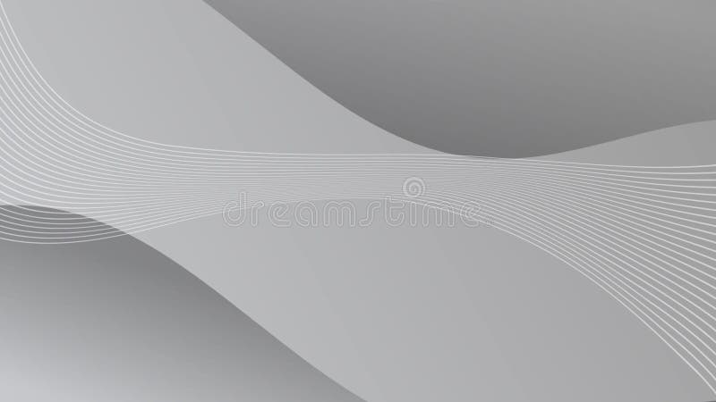 Grey Wavy Lines Abstract Loop Background. Stock Footage - Video of ...