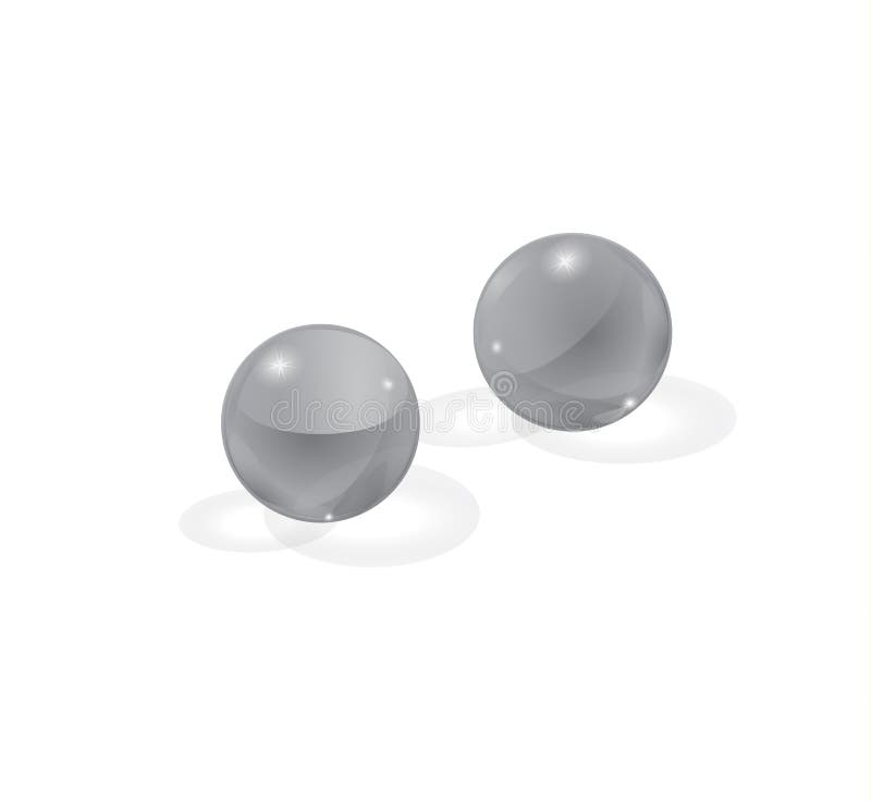 Grey Ball. Vector Illustration. Stock Illustration - Illustration of ...