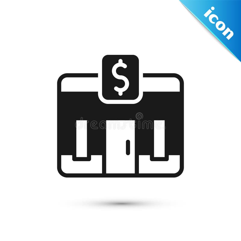 Bank Icon Vector Isolated Grey Stock Illustrations – 9,057 Bank Icon ...