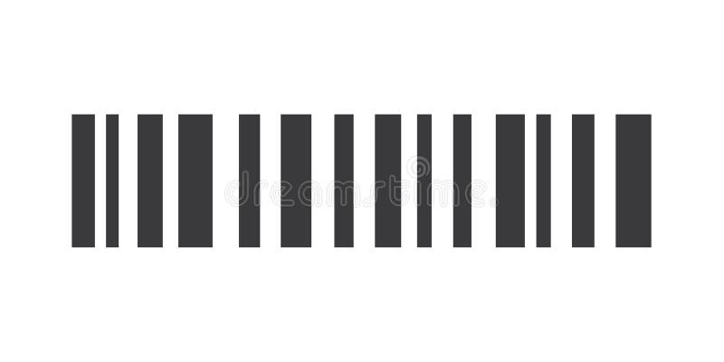 Grey Barcode Icon Isolated on White Background. Vector Stock ...