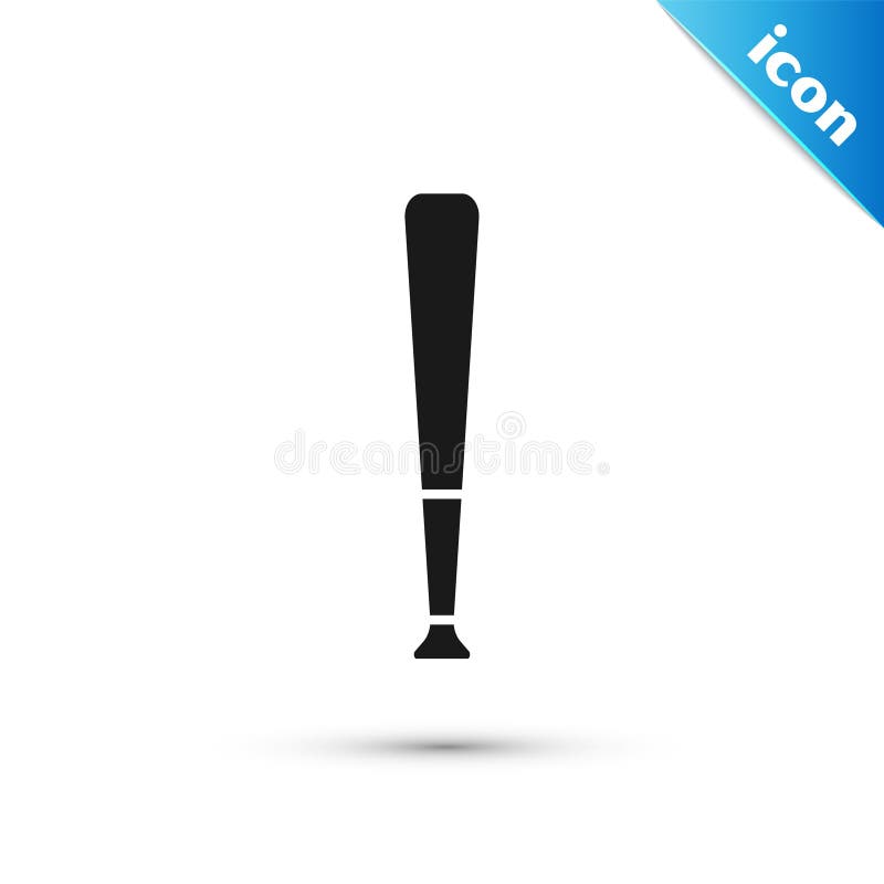 Grey Baseball Bat Icon Isolated on White Background. Sport Equipment ...