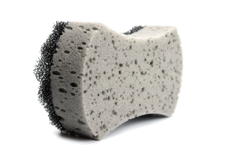Grey Bath Sponge Isolated on White Stock Photo - Image of body, bath ...