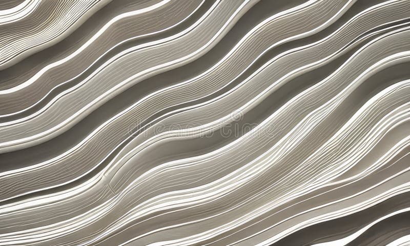 Grey Beige Waves Papercut Overlapping 3d Soft Pastel Paper Texture ...