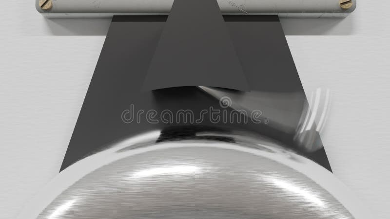 Grey Bell Marks Back To School by Ringing Continuously Stock Video ...