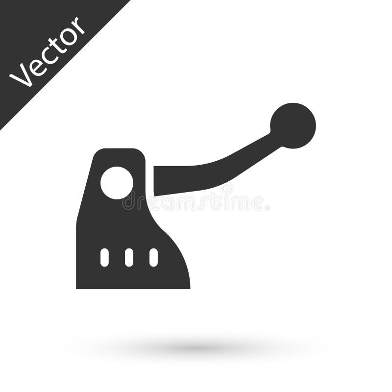 Grey Bicycle Brake Icon Isolated on White Background. Vector Stock ...