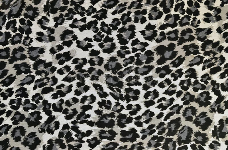 Grey and Black Leopard Pattern. Stock Illustration - Illustration of ...