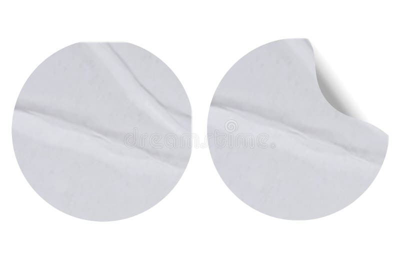 Grey Blank Sticker Design Set Stock Image - Image of piece, realistic ...