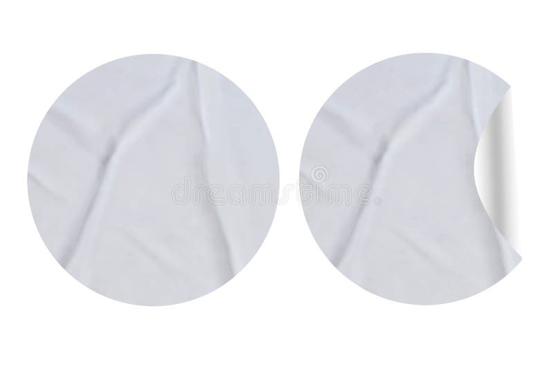 Grey Blank Sticker Design Set Stock Photo - Image of border, sale ...