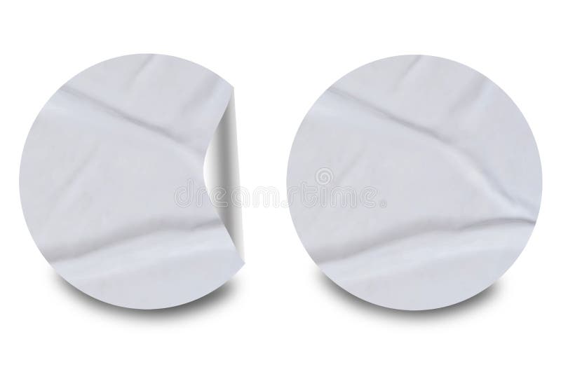 Grey Blank Sticker Design Set Stock Photo - Image of glued, card: 358649862