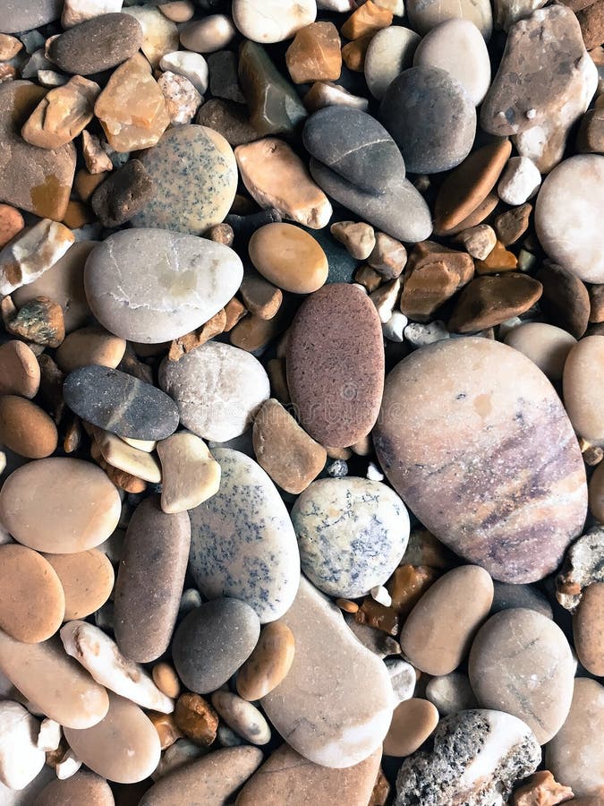 Grey, Blue and Beige Pebbles on a Greek Beach Stock Image - Image of ...