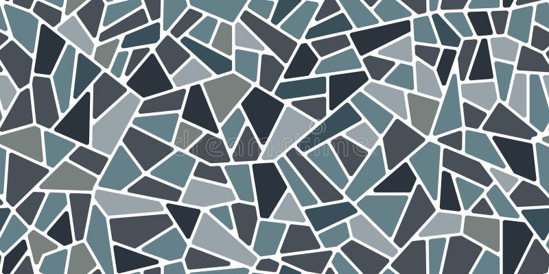 Grey Blue Mosaic Paving Floor Stone Tile Pattern Stock Illustration ...