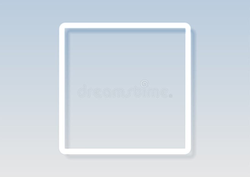 Grey Blue Square Frame Abstract Neon Tech Background Stock Vector ...