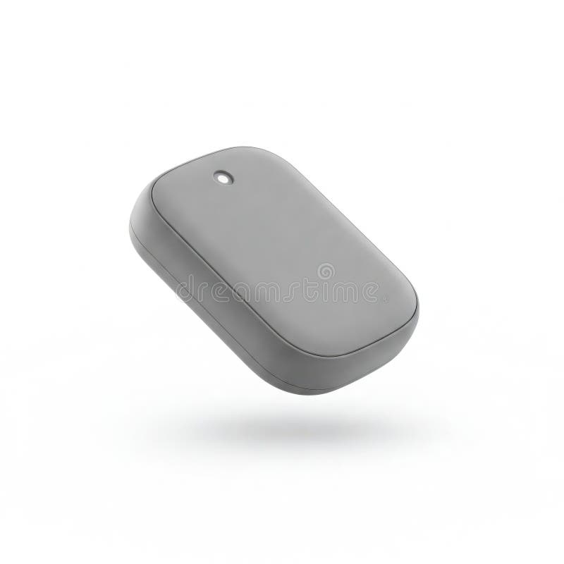 A Grey Bluetooth Tracker Tag for Devices Stock Illustration ...