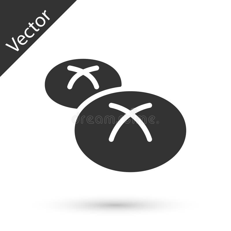 Grey Bread Knife Icon Isolated on White Background. Cutlery Symbol ...