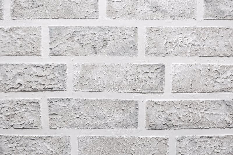 Grey Brick Wall Imitation Texture. White and Beige Plaster Background ...
