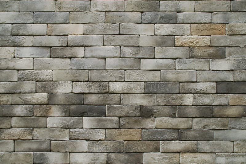 Grey Brick Wall Texture stock photo. Image of tile, decoration - 166019114