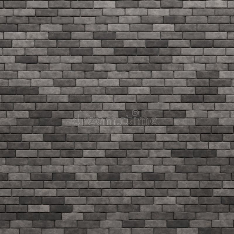 Grey Brick Wall Texture Background. 3D Rendered Stock Illustration ...