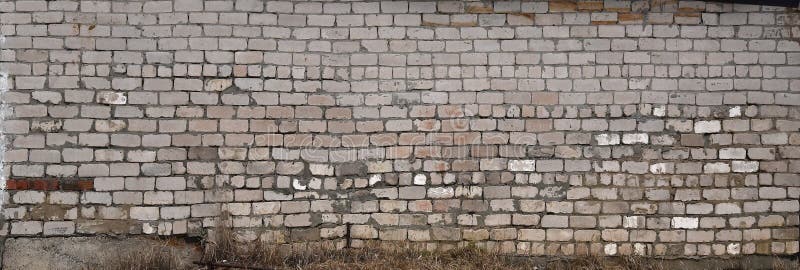 Grey Brick Wall with Traces of Destruction and Dirty Texture Stock ...